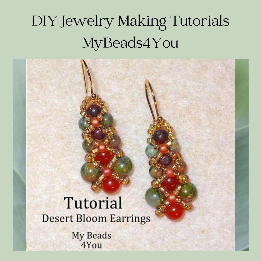 Earring Beading Pattern, Seed Bead Jewelry Tutorial, How to Make ...