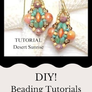 Earring Beading Pattern, Jewelry Making Instructions, How to Bead, Easy ...