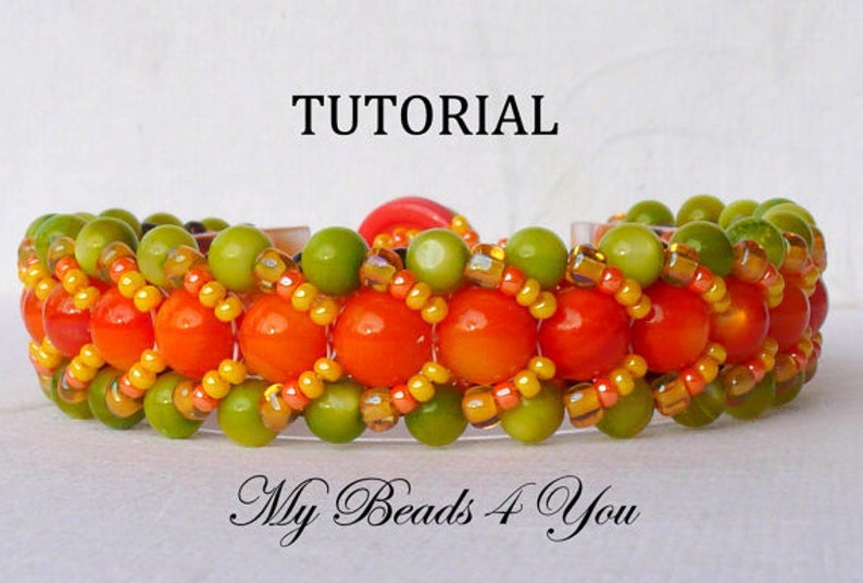 Beading Tutorials and Patterns Flat Spiral Bracelet Tutorial | Etsy