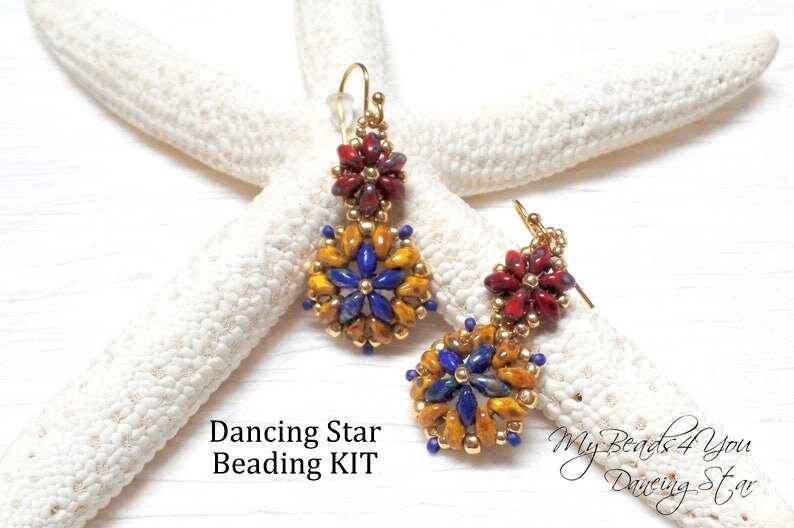 Dancing Star Earring Beading KIT Jewelry Making Kits Beading - Etsy