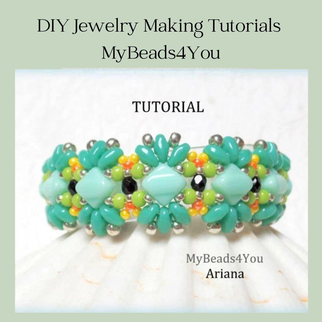 Beading Tutorials and Patterns, Seed Bead Bracelet Pattern, DIY Jewelry ...