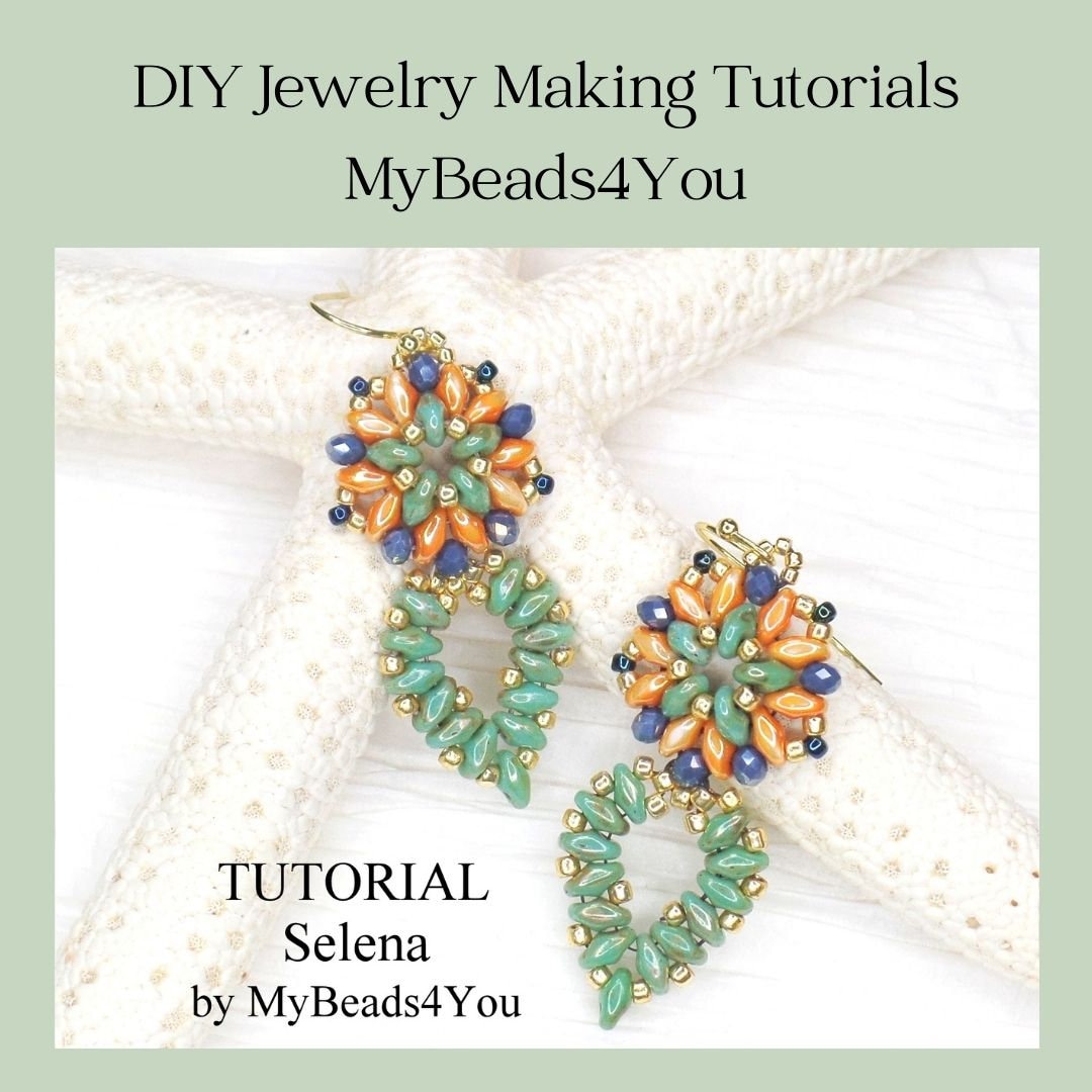 Earring Beading Pattern, Jewelry Making Supplies, DIY Crafts for Adults ...