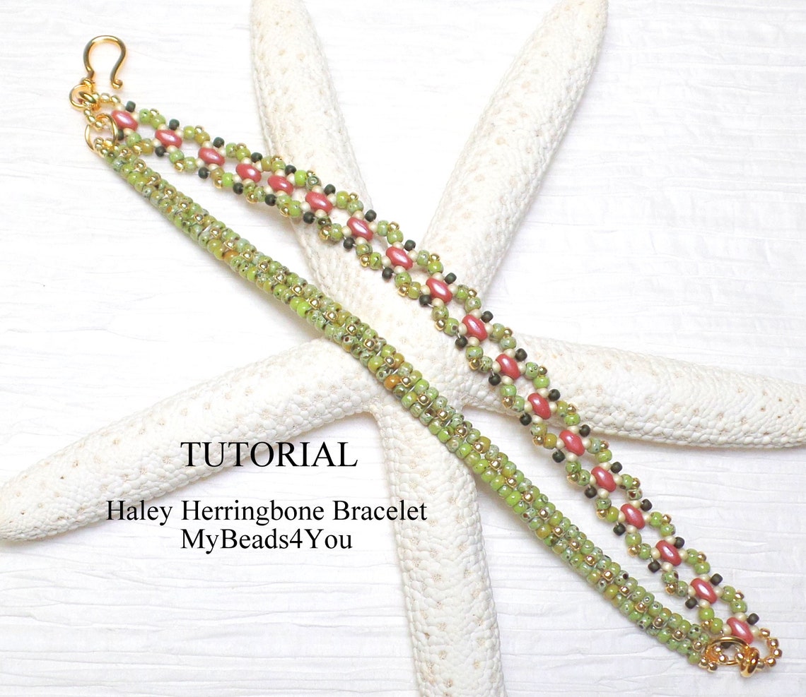 Beading Tutorials Patterns, DIY Herringbone Bracelet Jewelry Making ...