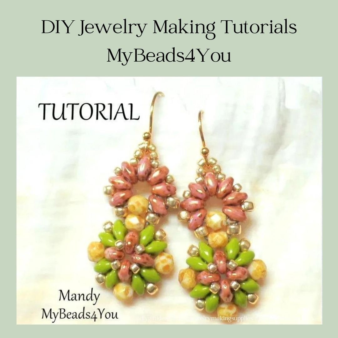 Earring Beading Pattern, DIY Jewelry Making Tutorial, Mandy Earring ...