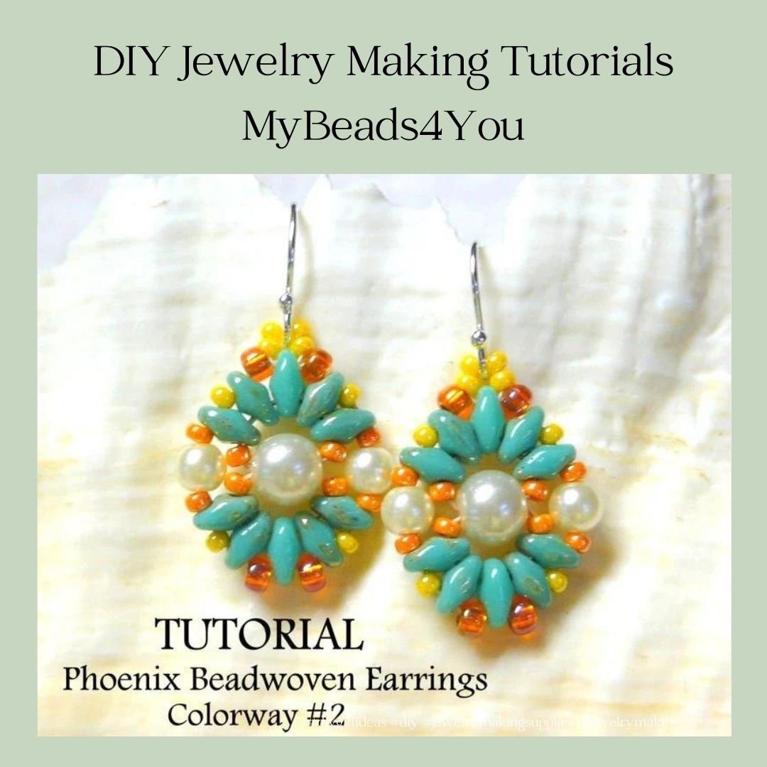 DIY Seed Bead Earrings Pattern Jewelry Making, Beginners Earring ...