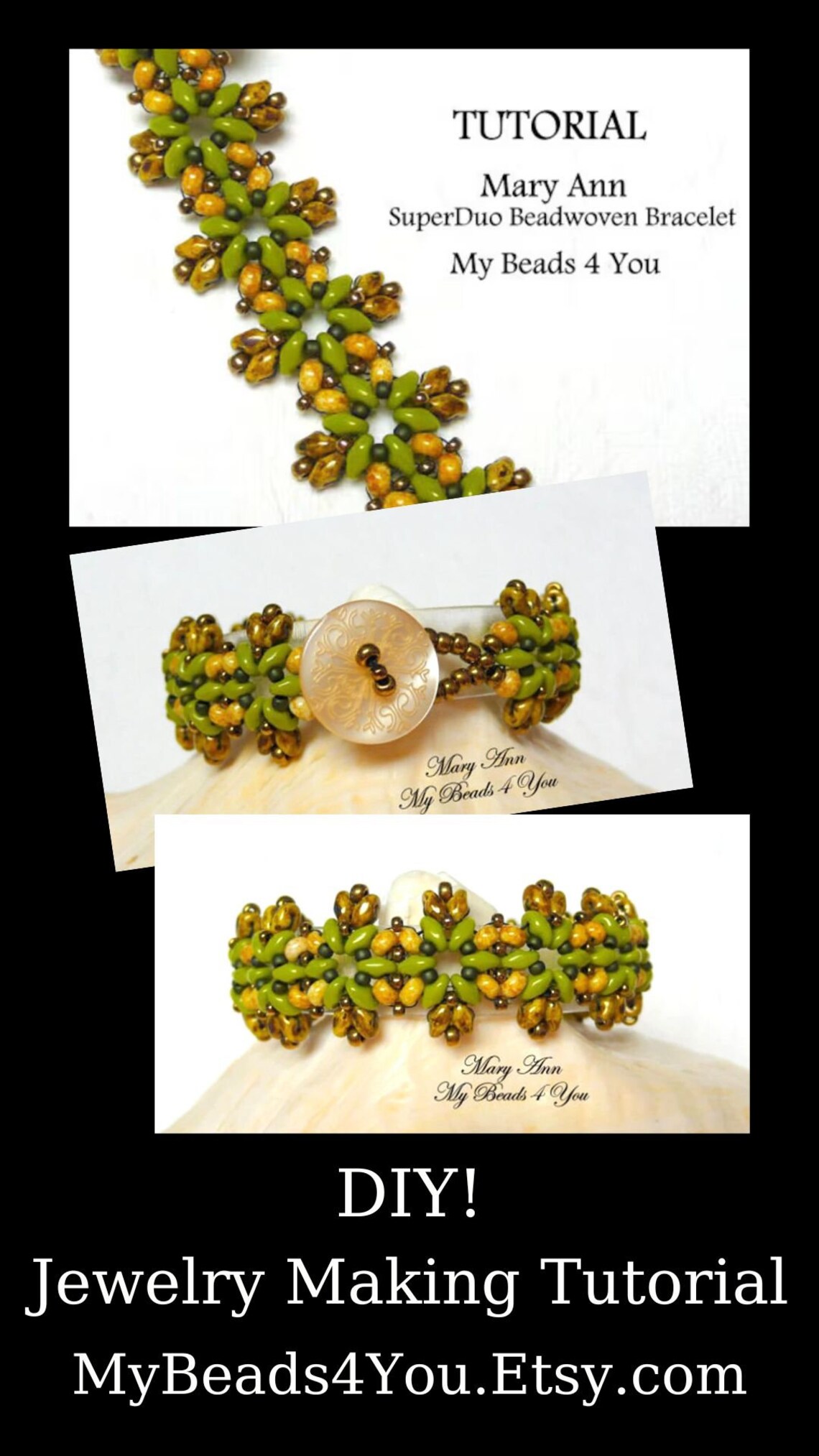 Beading Tutorials and Patterns, Beadwork Bracelet Easy Jewelry Making ...