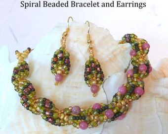 Beading Tutorials and Patterns Flat Spiral Bracelet Tutorial | Etsy