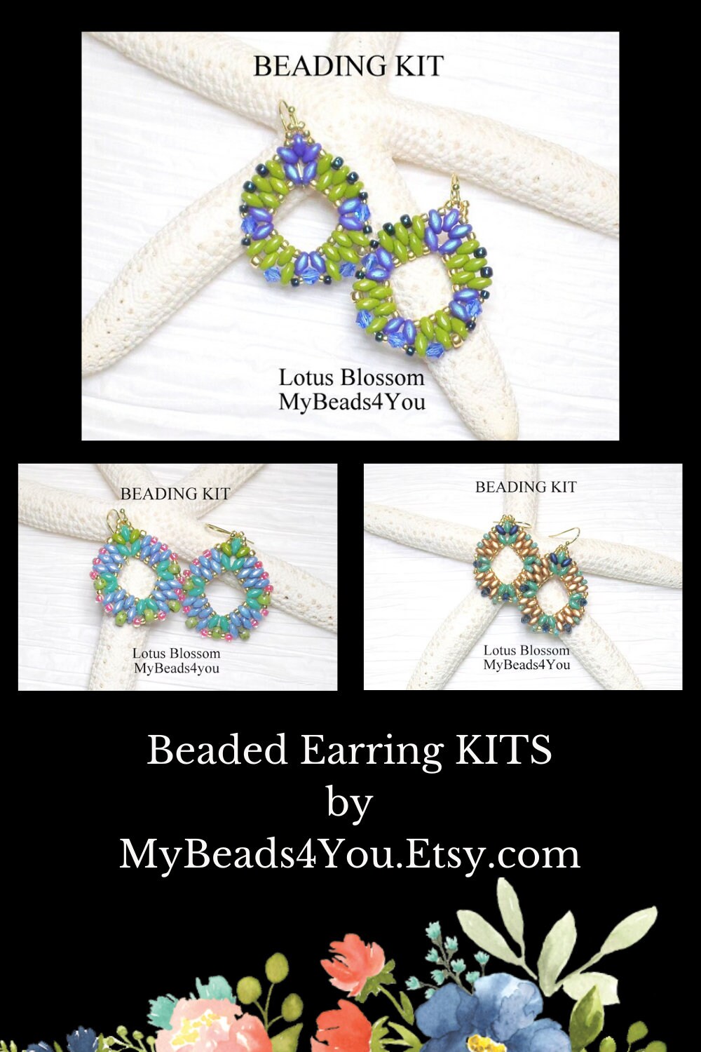 Earring Beading Kit, Jewelry Making Supplies, Seed Bead Earring ...