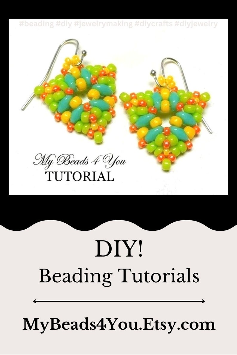 Beading Patterns, DIY Jewelry Making, Seed Bead Earring Tutorial ...