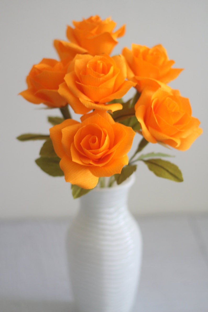 Paper Roses Handmade Paper Flower - Etsy