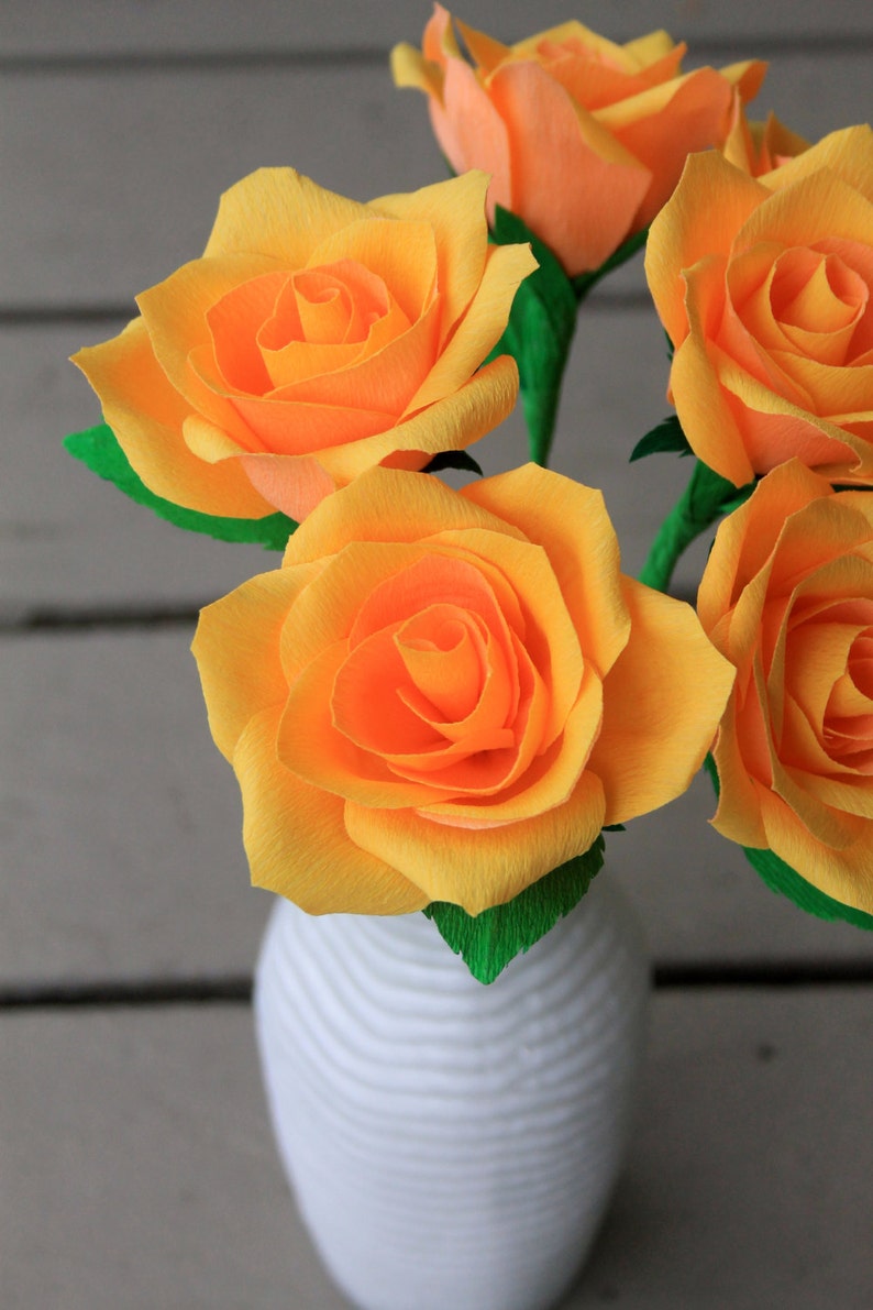 Six Realistic Looking Paper Roses for Mother's Day - Etsy