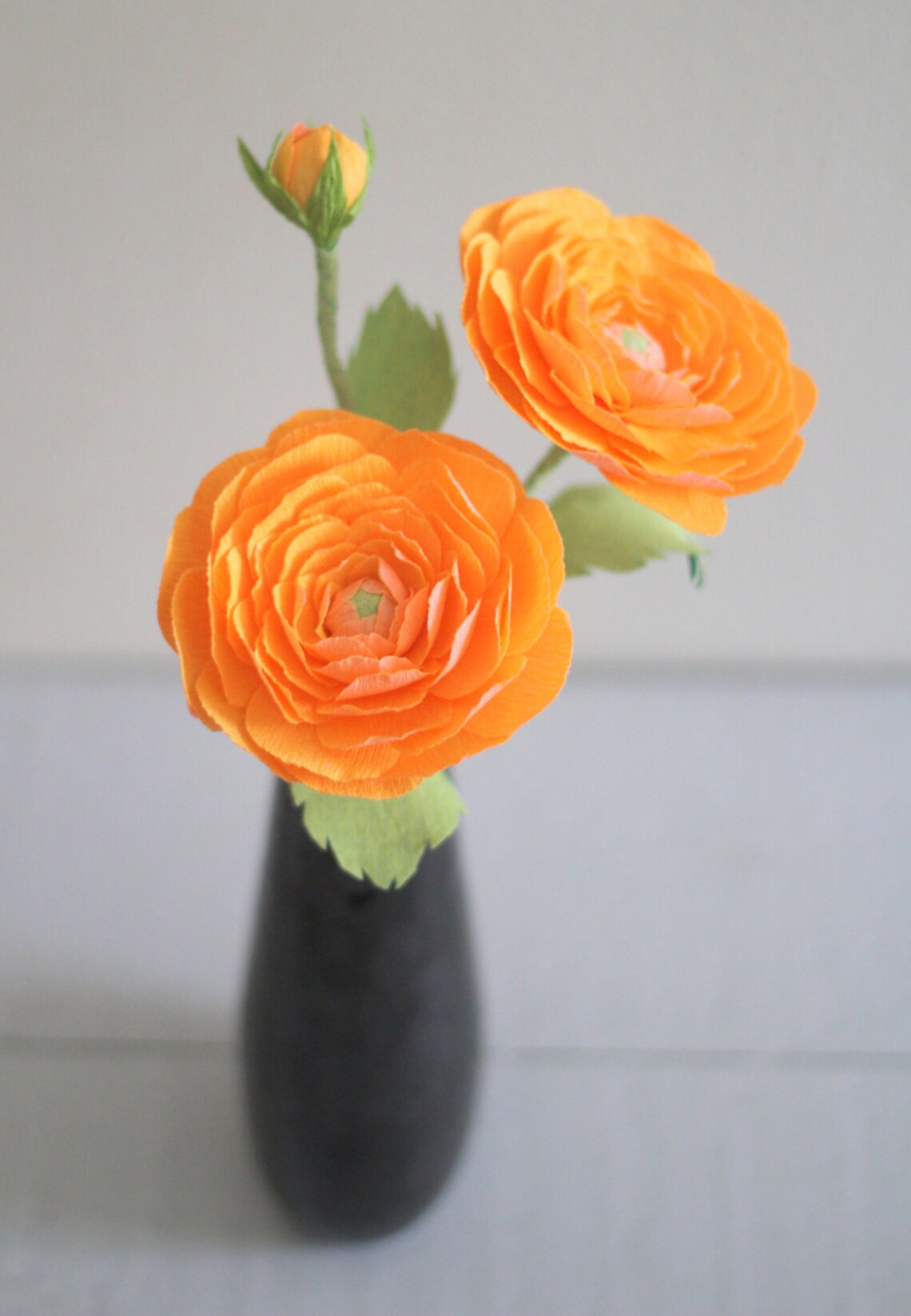 Paper Ranunculus ,paper Flowers,crepe Paper Ranunculus Buttercup - Etsy