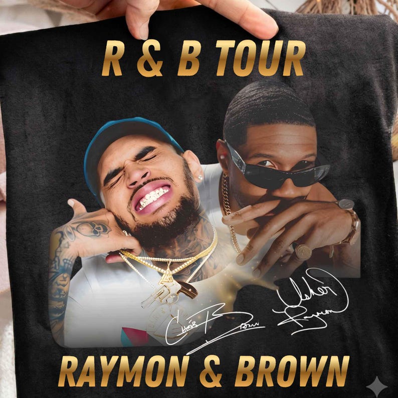 Chris Brown and Usher R&B Tour 2026 PNG Bundle, Concert Poster and ...