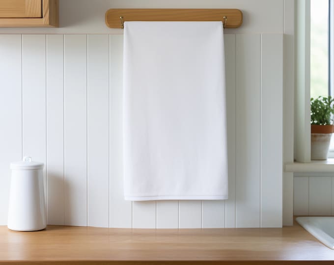 Blank White Kitchen Tea Towel - Etsy