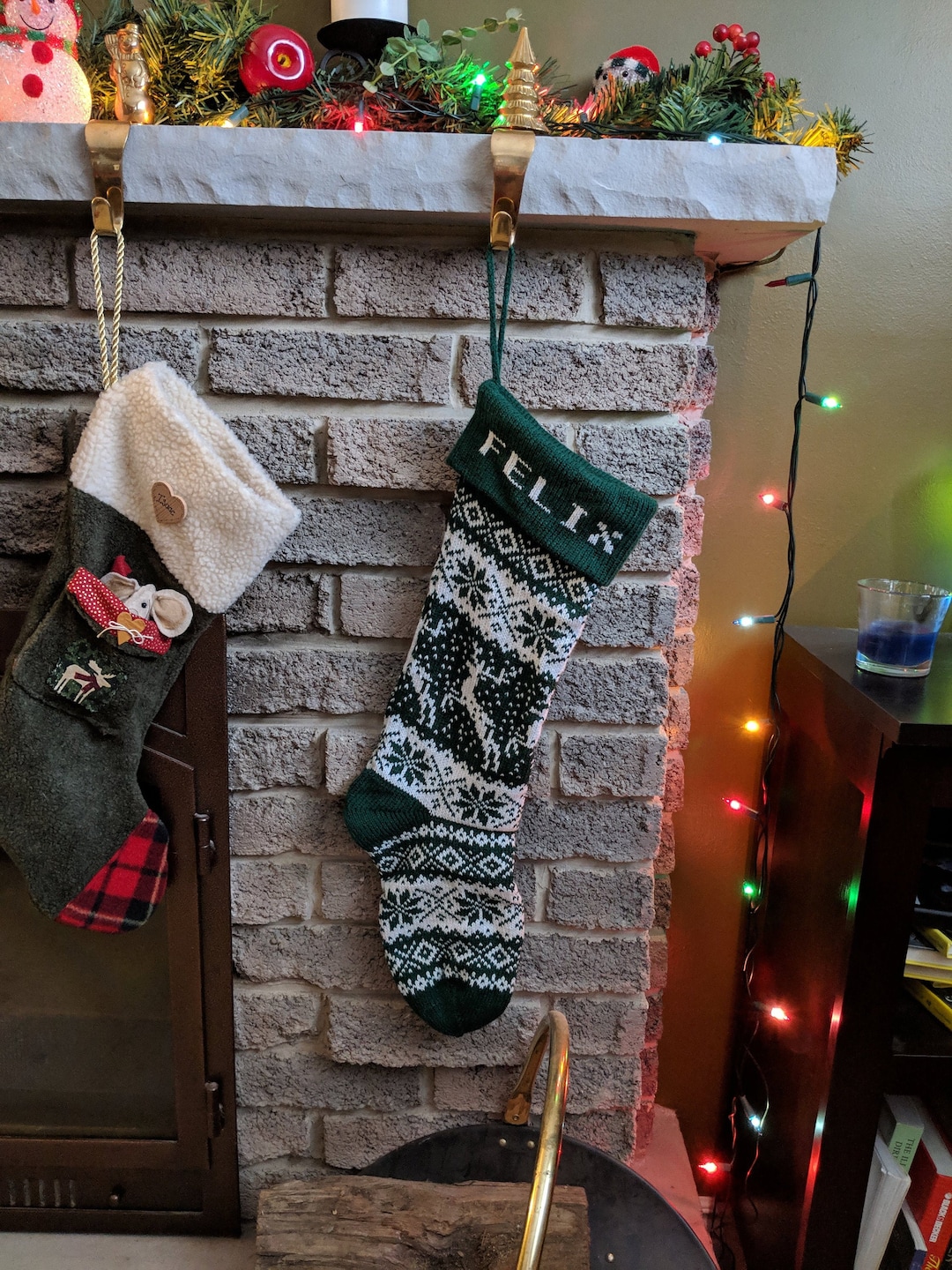Calze di Natale personalizzate lavorate a maglia su misura - Etsy Italia