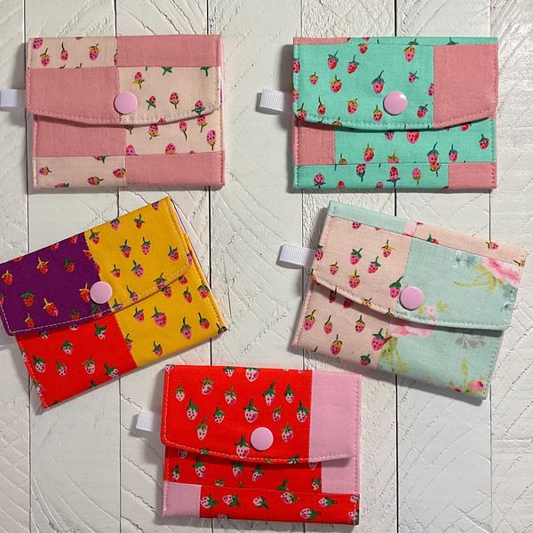 Strawberry Wallet - Etsy