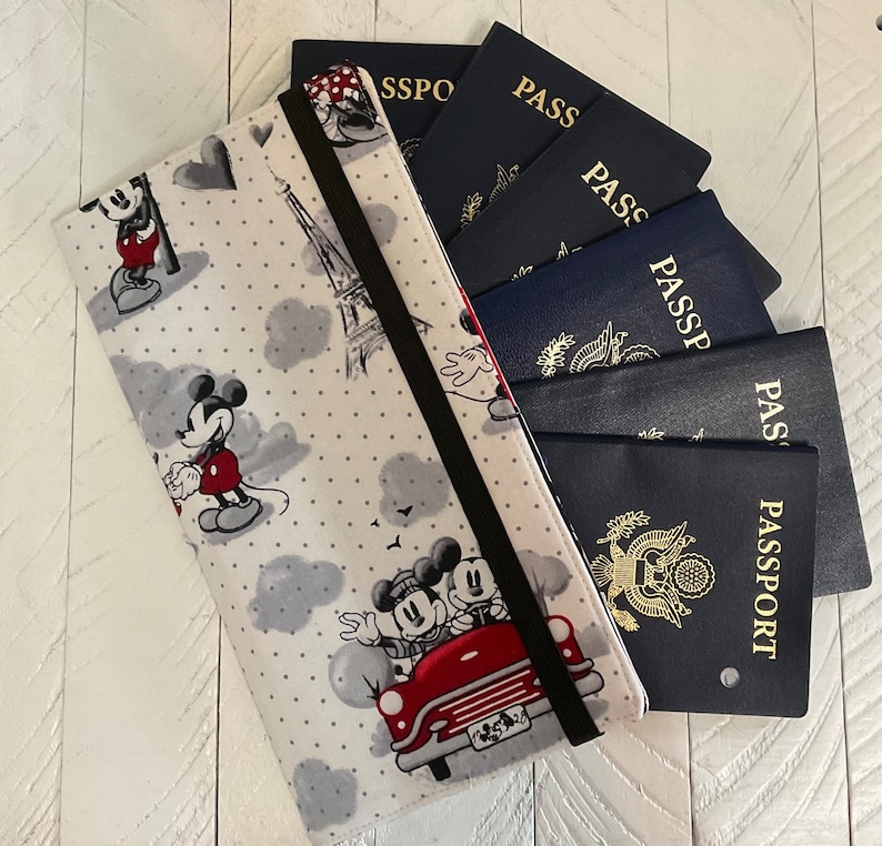 Disney Passport Holder Family Passport Cover 2 4 6 8 - Etsy