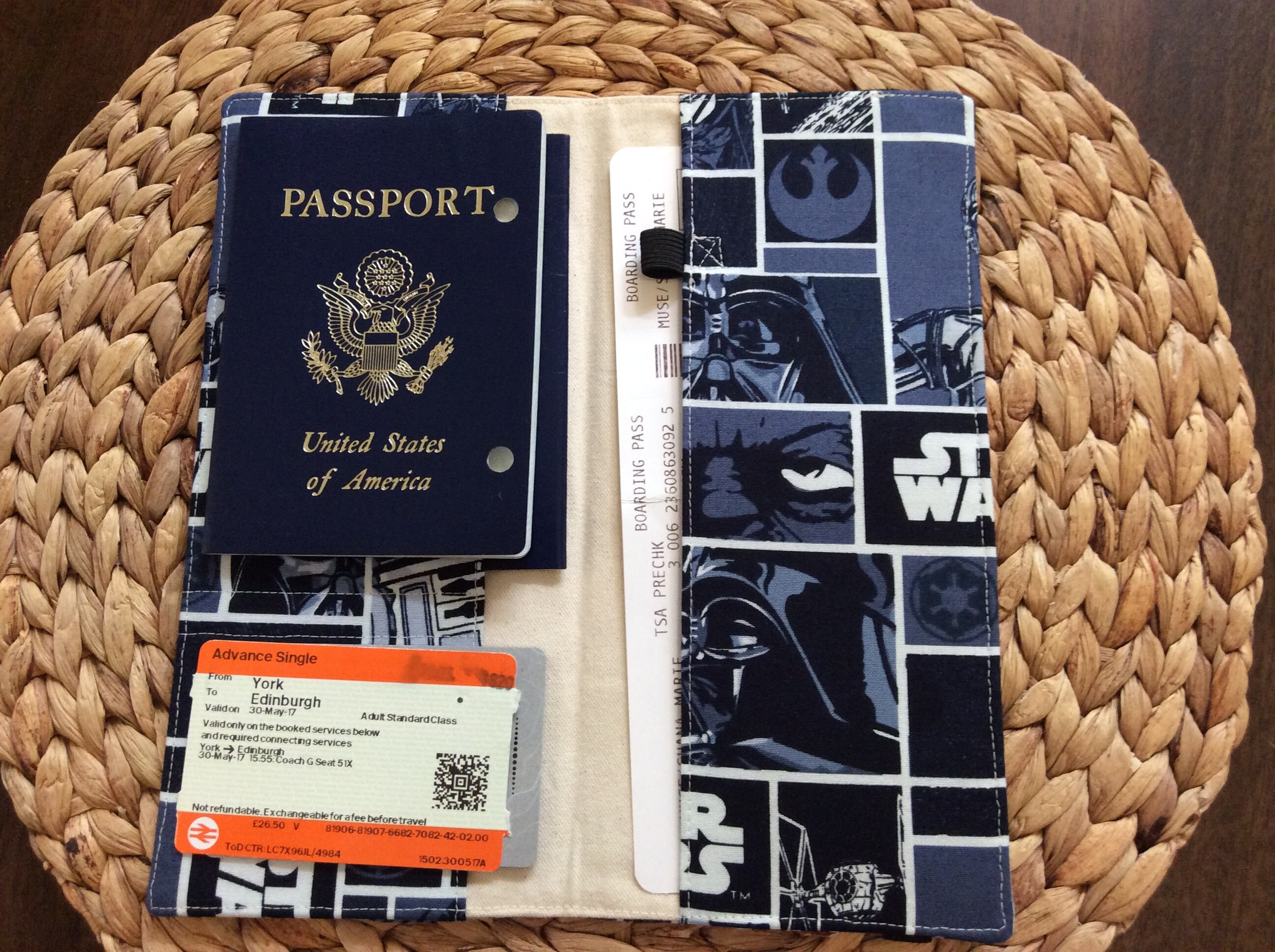 Star Wars Travel Wallet for Passport and Boarding Passes | Etsy