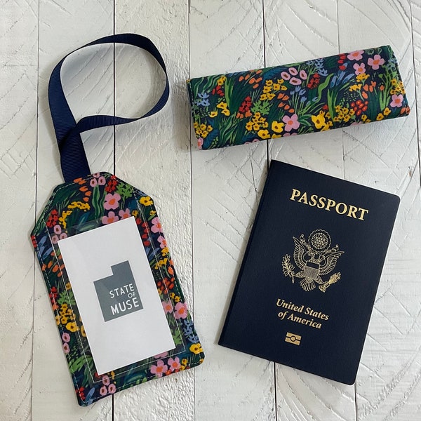 Fabric Luggage Tag - Etsy
