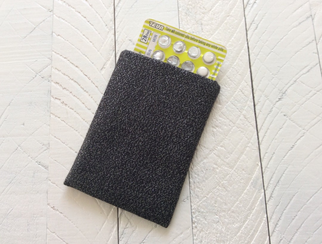 Organic Birth Control Pill Sleeve - Pill Cover Travel - Glimmer Shiny ...