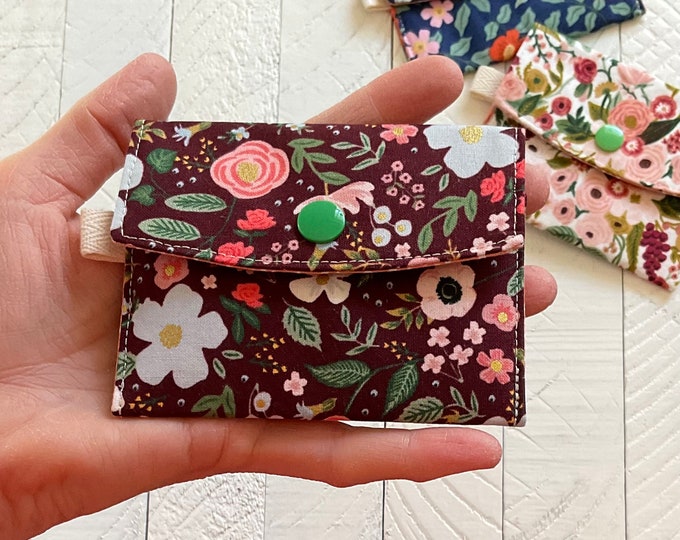 Rifle Paper Co. Wallet - Credit Card Holder -small Snap Wallet - Floral ...
