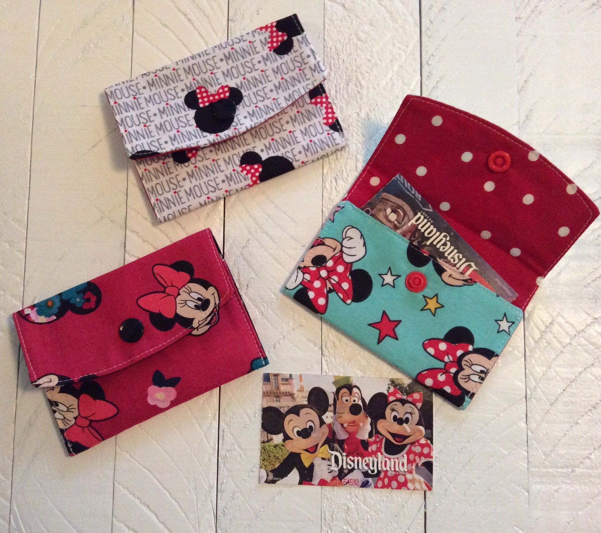 Minnie Mouse Wallet Disney Pass Holder Girly Credit Card - Etsy