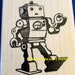 Toy Robot Rubber Stamp - Etsy