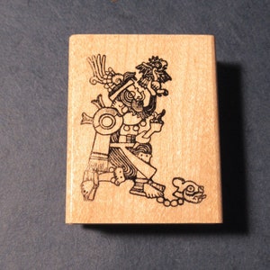Aztec Shaman Rubber Stamp - Etsy