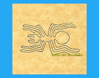 Peru Nazca Lines Condor Rubber Stamp | Etsy