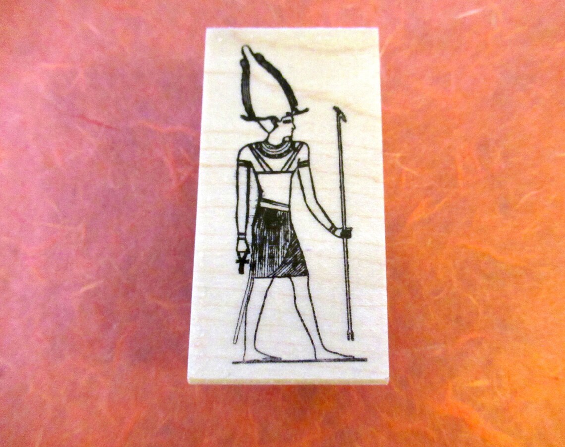 Osiris Ancient Egypt God Rubber Stamp - Etsy