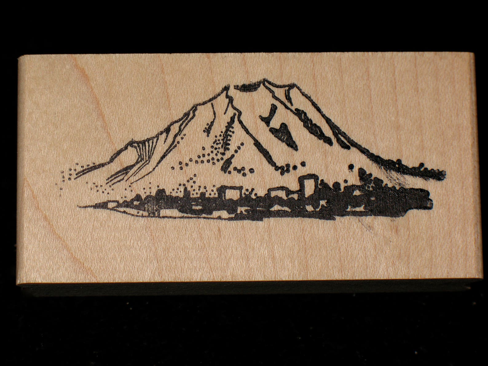Mount Rainier Rubber Stamp - Etsy