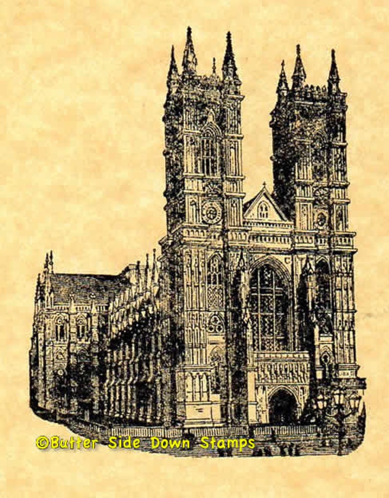 Westminster Abbey Rubber Stamp - Etsy