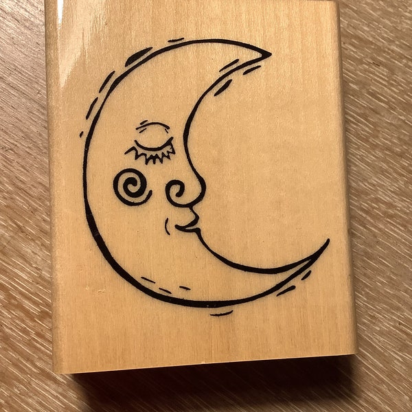 Moon Stamp - Etsy