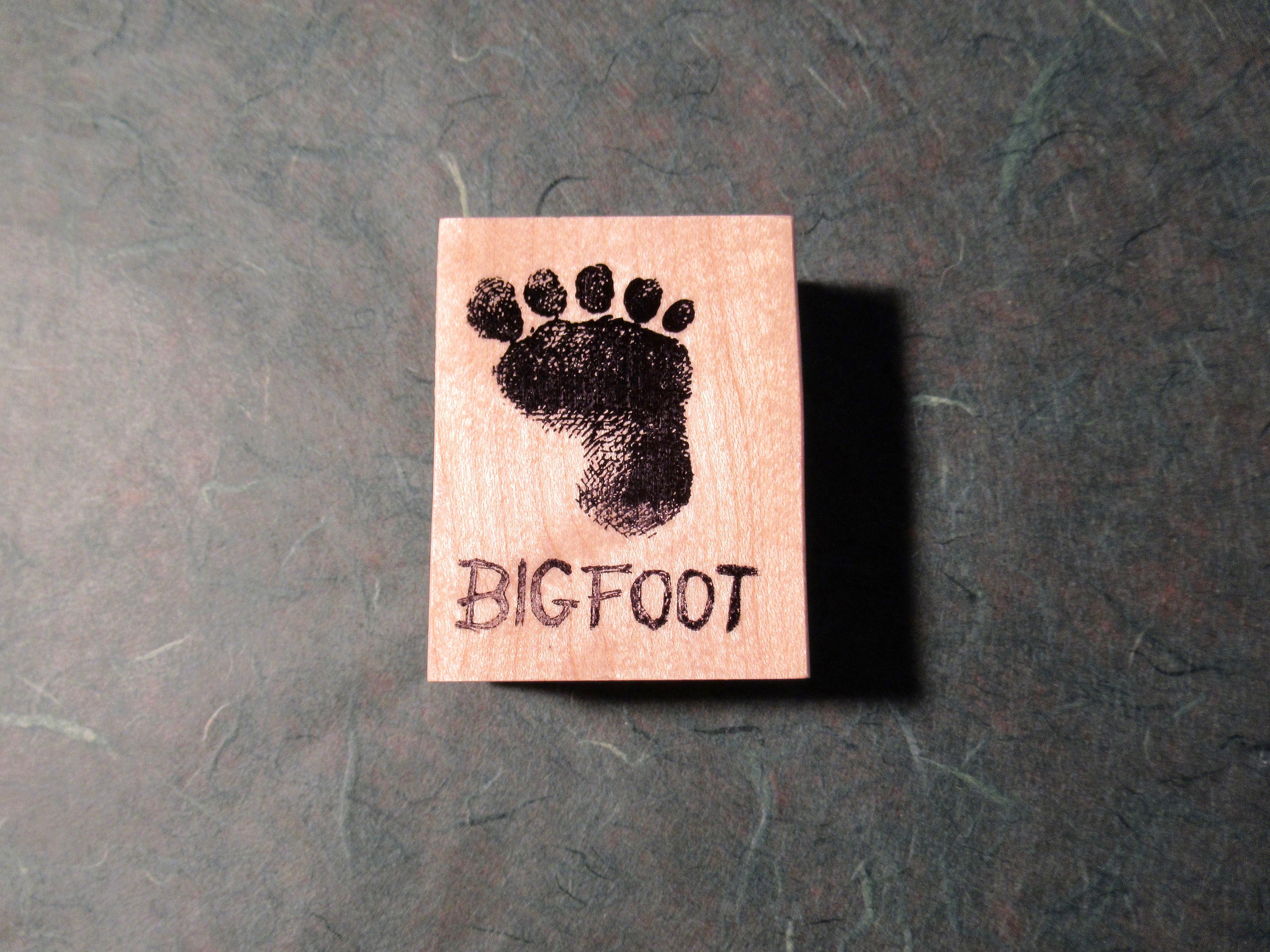 Bigfoot Footprint Rubber Stamp - Etsy