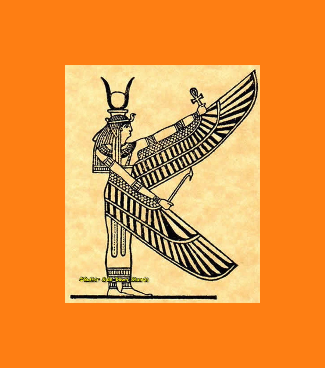Egyptian Goddess Isis Rubber Stamp - Etsy
