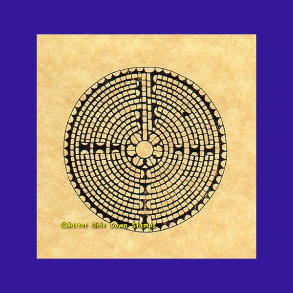 Labyrinth Stamp - Etsy
