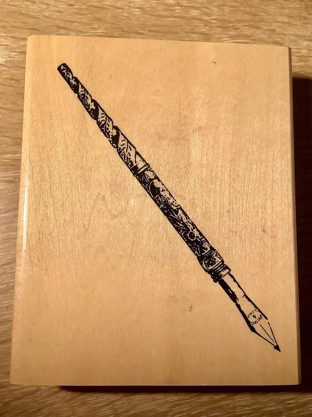 Large Fountain Pen Rubber Stamp From Anita’s Pre-owned - Etsy