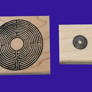 Sens Cathedral Labyrinth Rubber Stamp France - Etsy