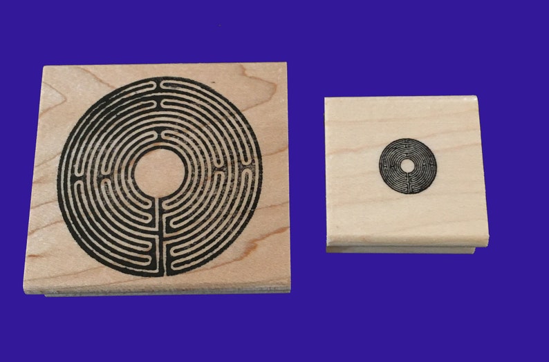 Sens Cathedral Labyrinth Rubber Stamp France | Etsy