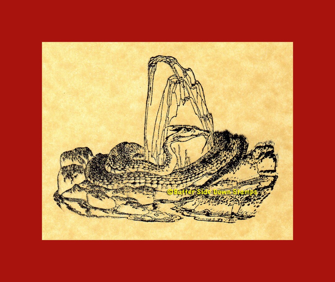 Dragon's Lair Rubber Stamp Great Wyrm - Etsy