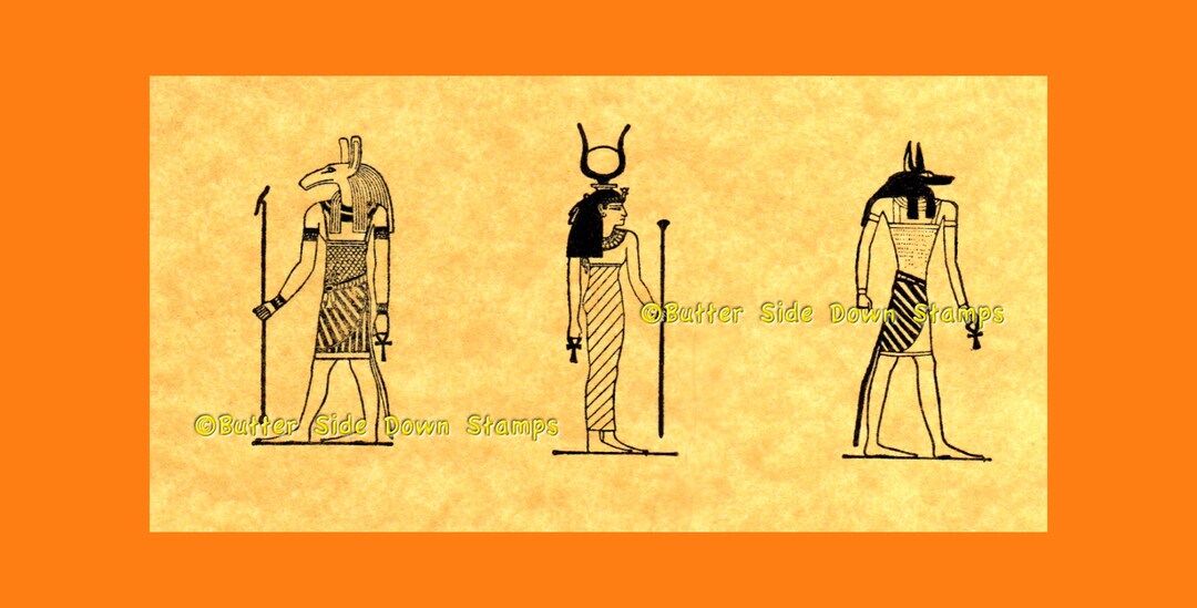 3 Mini Egyptian Gods #1: Set, Hathor, Anubis - Etsy