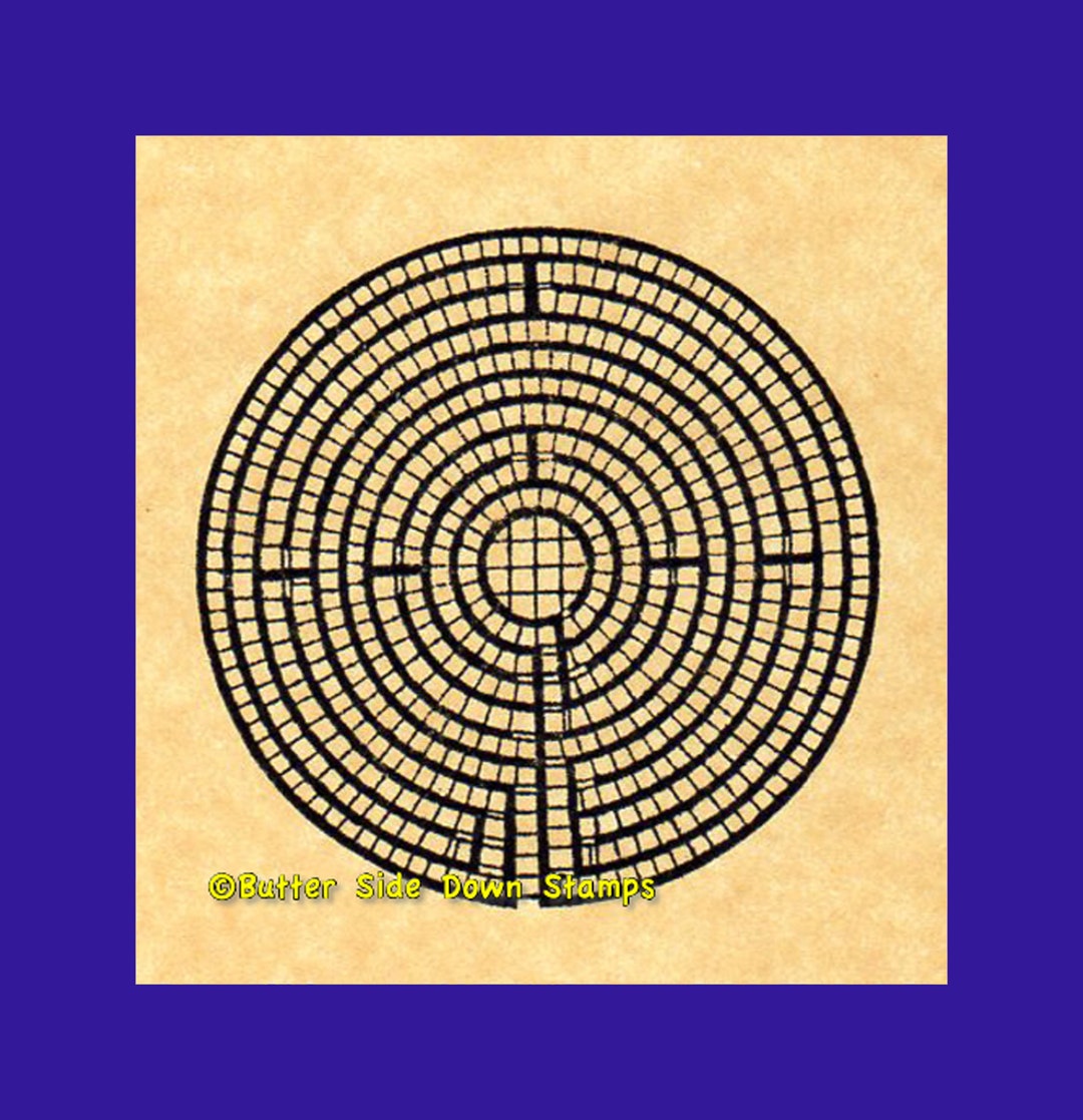Bayeux Labyrinth Rubber Stamp France - Etsy
