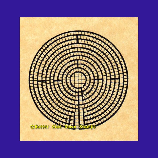 Labyrinth Stamp - Etsy