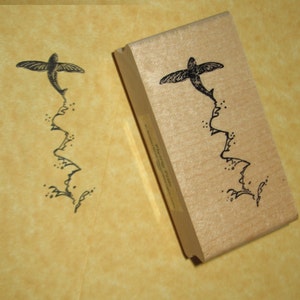 Flying Fish Rubber Stamp - Etsy