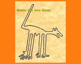 Peru Nazca Lines Condor Rubber Stamp | Etsy