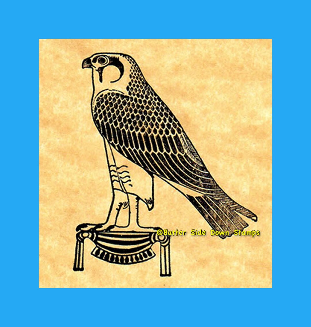 Ancient Egyptian Horus Falcon Rubber Stamp - Etsy