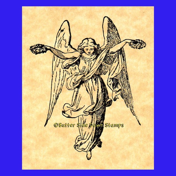 Angel Rubber Stamp - Etsy
