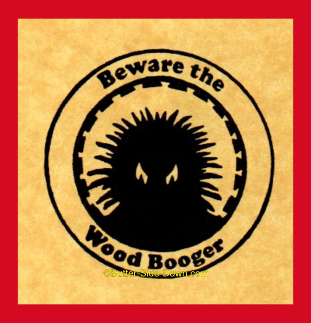 Beware the Wood Booger Rubber Stamp - Etsy