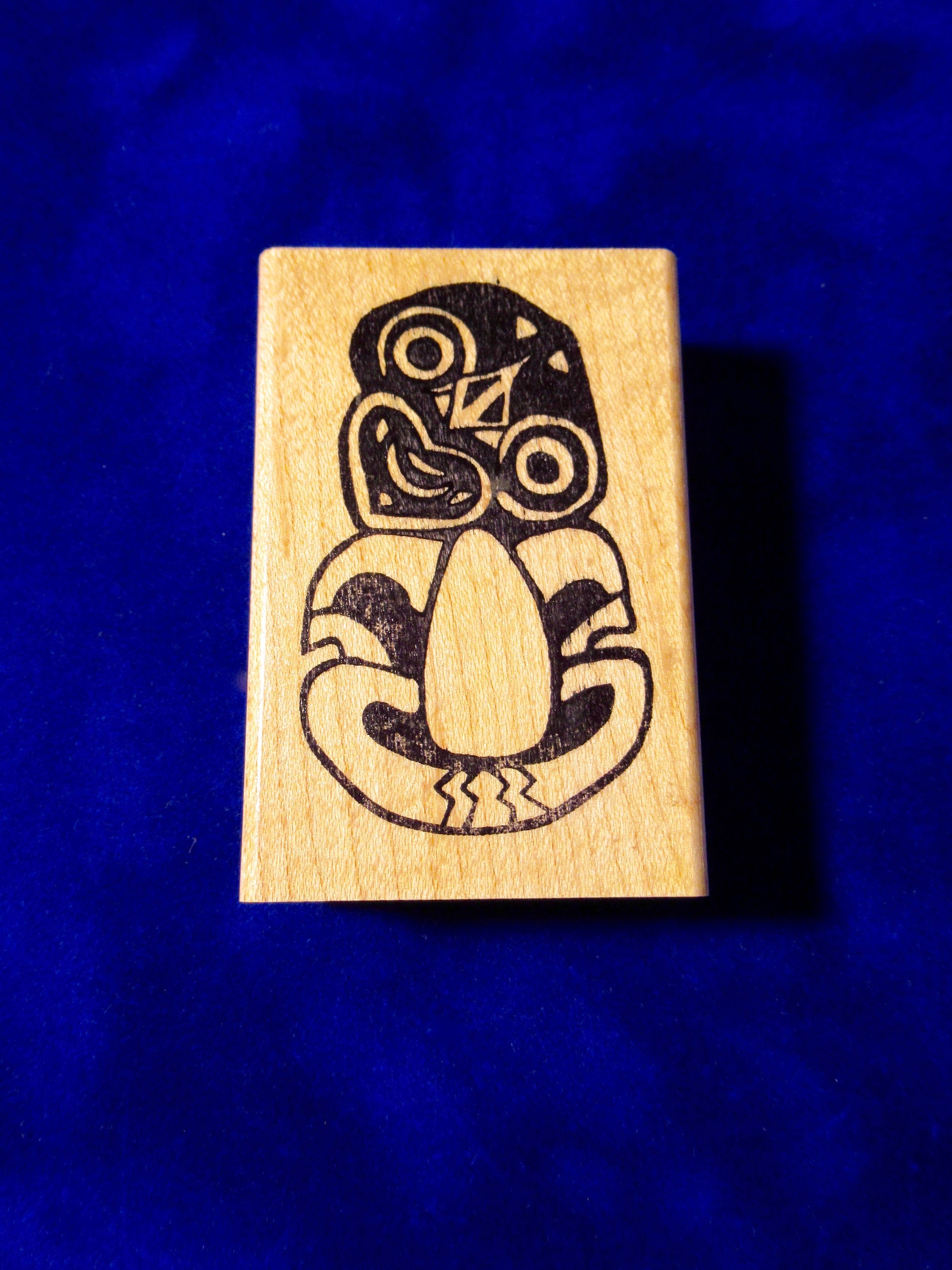 Maori Tiki God Rubber Stamp Moon God - Etsy
