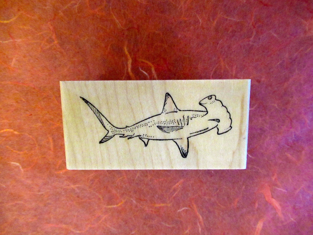 Hammerhead Shark Rubber Stamp - Etsy